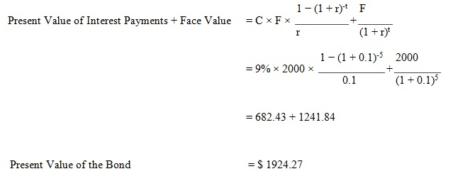 How To Calculate Present Value Of A Bond
