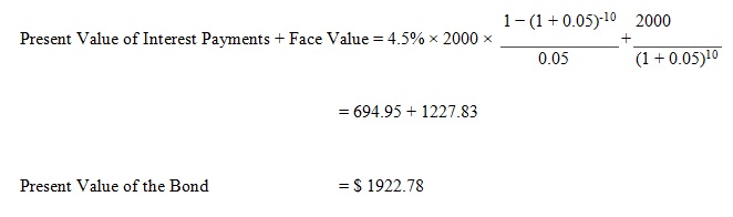 How To Calculate Present Value Of A Bond