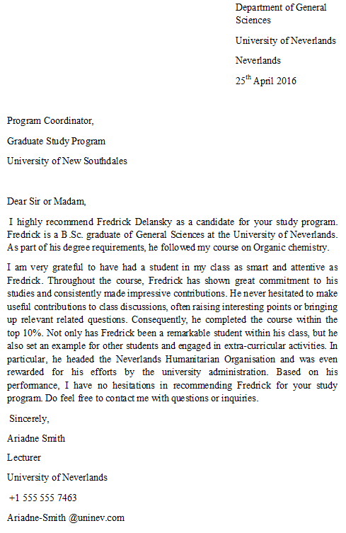 How To Write A Reference Letter Sample Reference Letter Included