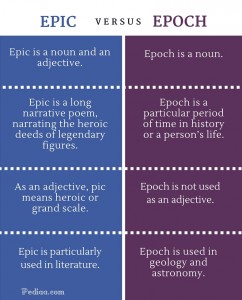 Difference Between Epic and Epoch