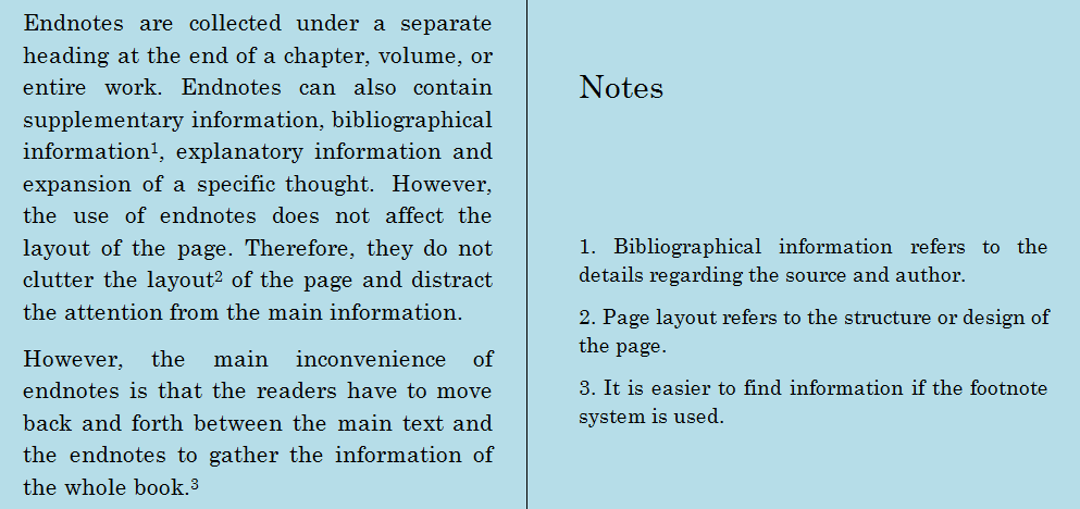 Difference Between Footnote And Endnote Meaning Purpose Structure