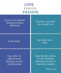 Difference Between Love and Passion | Differences in Meaning ...