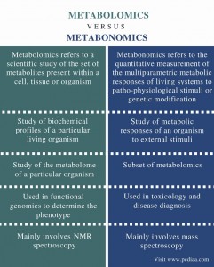Difference Between Metabolomics and Metabonomics – Pediaa.Com
