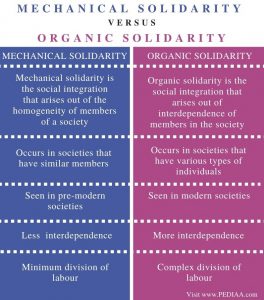 What is the Difference Between Mechanical and Organic Solidarity ...